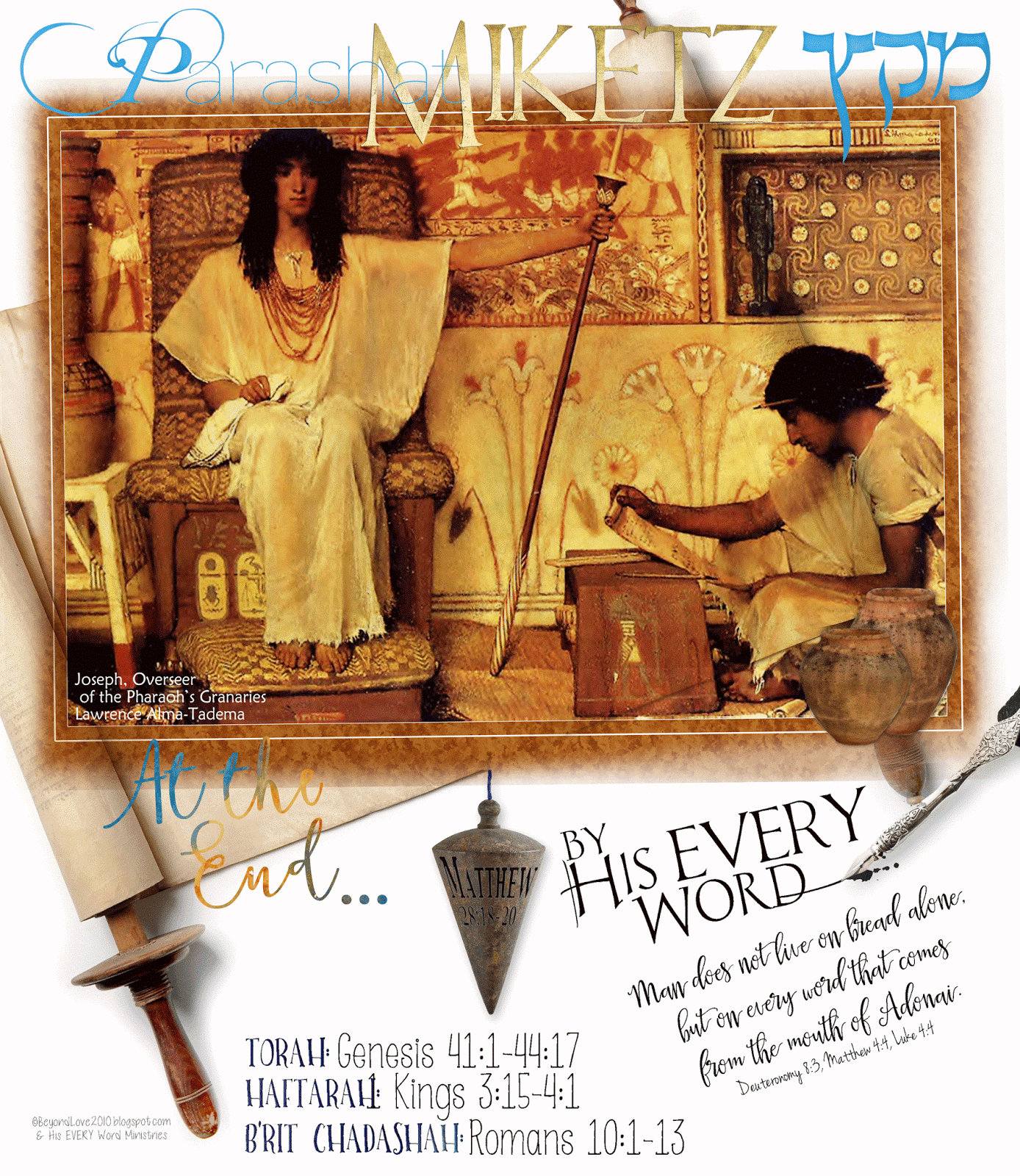 By His EVERY Word: A Divine Masterpiece | Parashat Miketz | By His ...