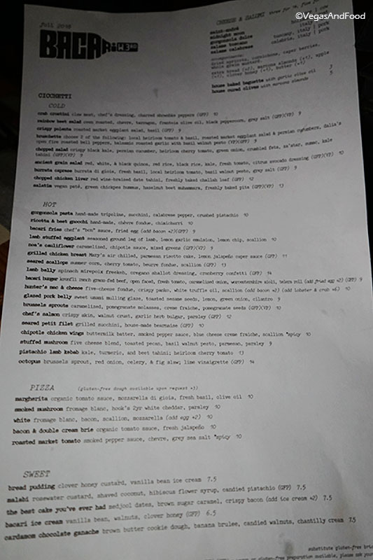 Bacari W 3rd - Los Angeles - Vegas and Food