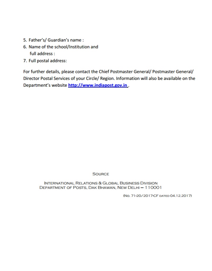 INTERNATIONAL LETTER‐WRITING COMPETITON FOR YOUNG PEOPLE LUNCH BY INDIA ...