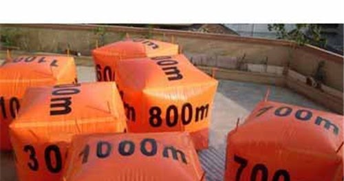 Inflatable Swim Buoys, Triangular Shape Marker for Floating Advertising ...