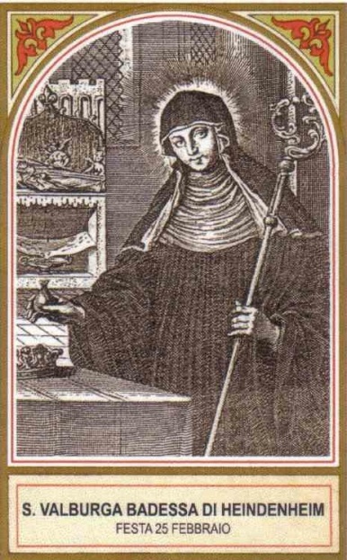 Santos, Beatos, Veneráveis e Servos de Deus: SANTA VALBURGA, Virgem e ...