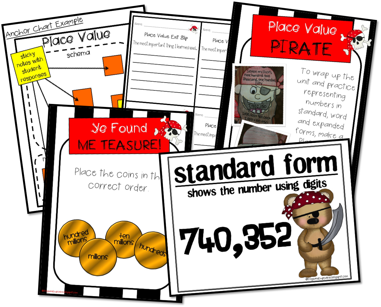 Tales of Frogs and Cupcakes: AARRRRGH! Pirate Place Value!