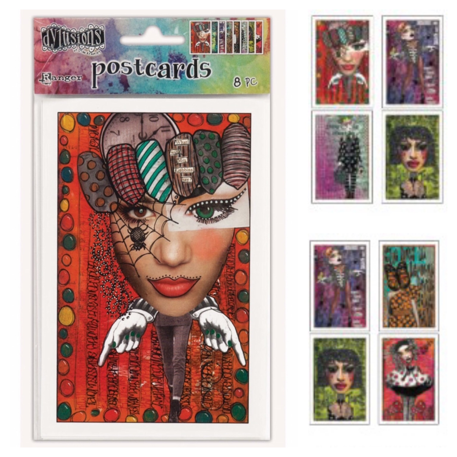 Dylan's Blog: New Dylusions Postcards & Canvas Samples - January 2017