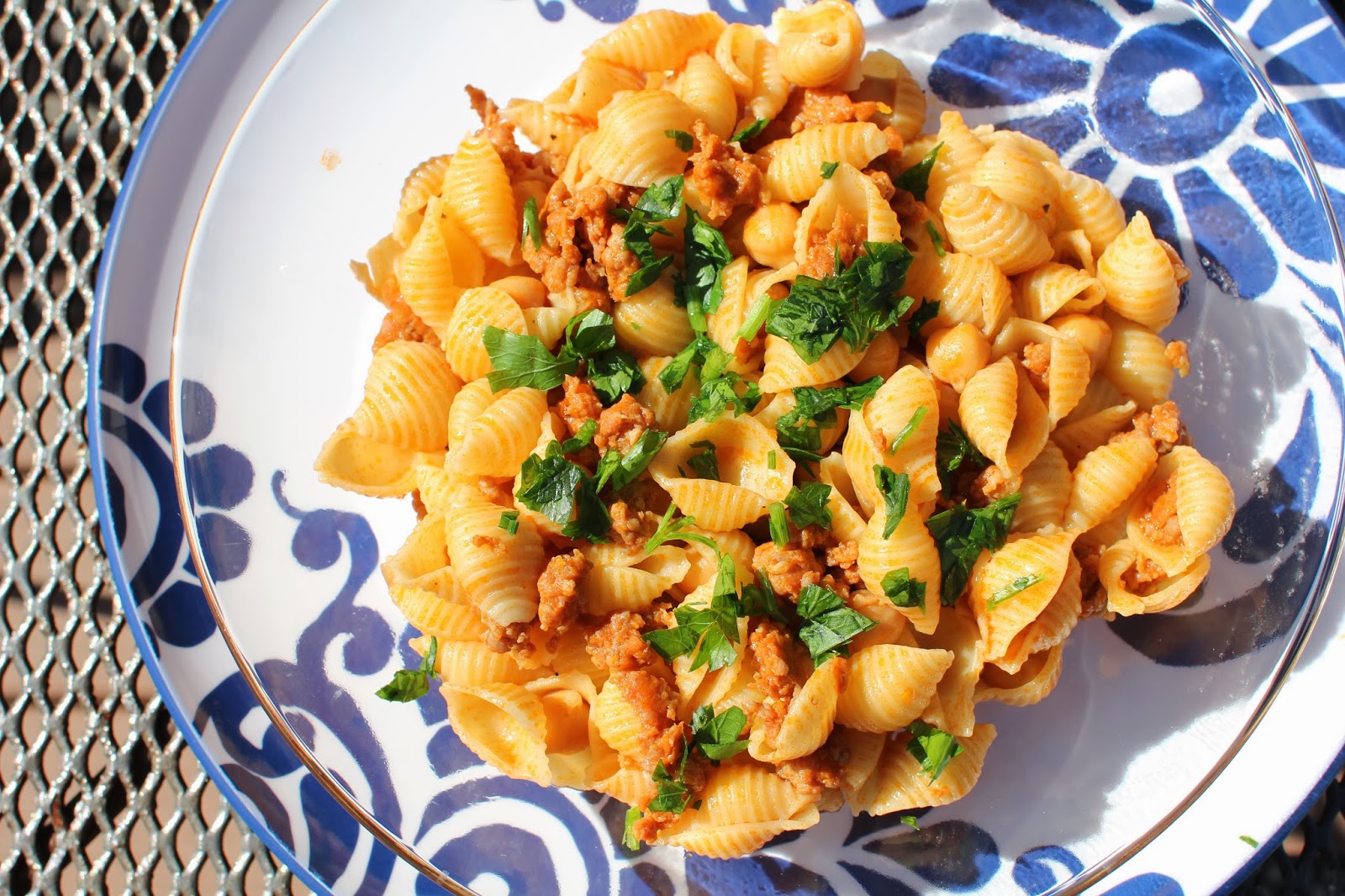 My Life On A Plate: Barilla Pasta with Chorizo and Chickpeas