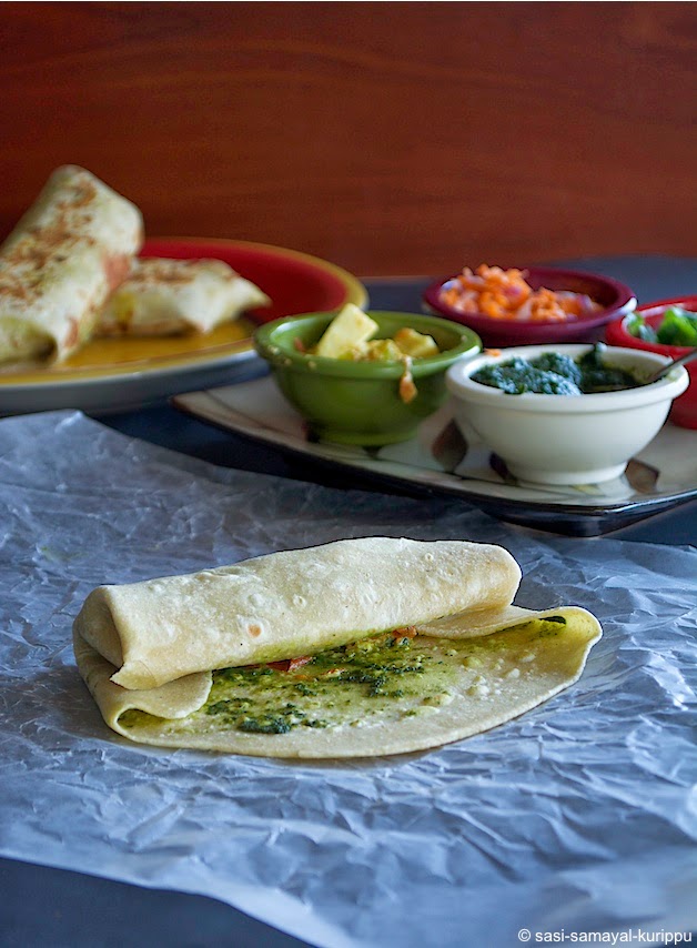 SASI'S KITCHEN: Paneer Tikka Kati Rolls