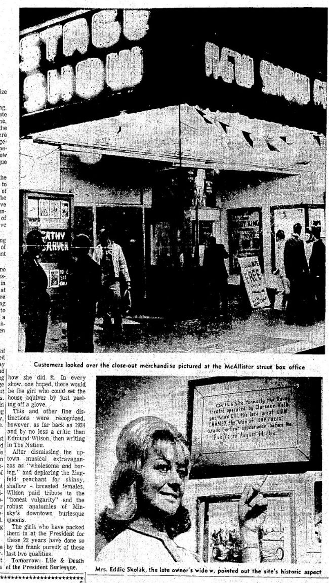 San Francisco Theatres: The President Theatre