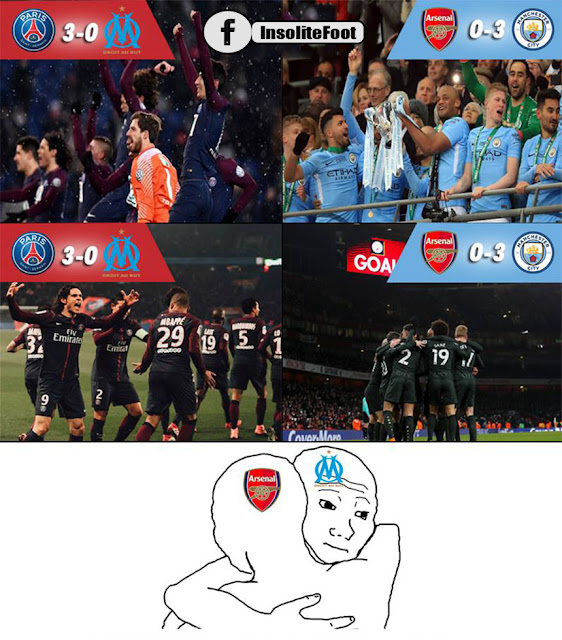 Arsenal et l OM connaissent le même sort - Insolite Foot