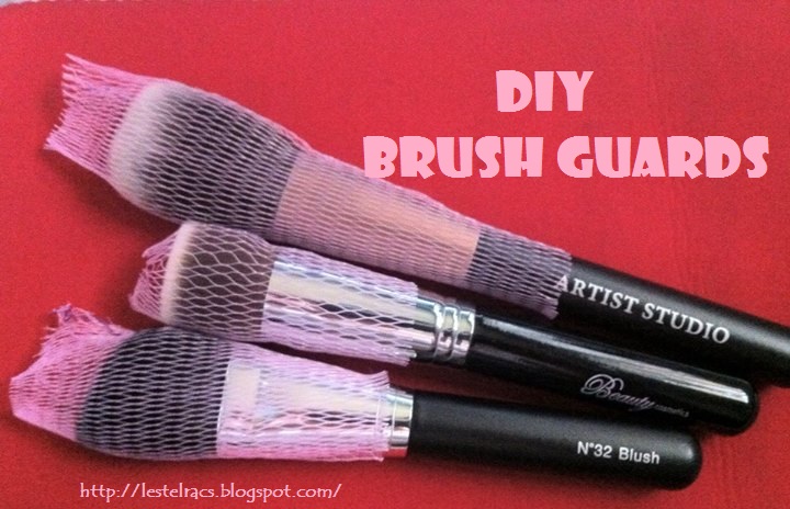 sanity...(fades): DIY : Brush Guards made from Shower Ball