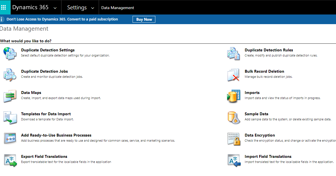 Microsoft Dynamics 365 CE - Sample Data (Sales/Service/Marketing)