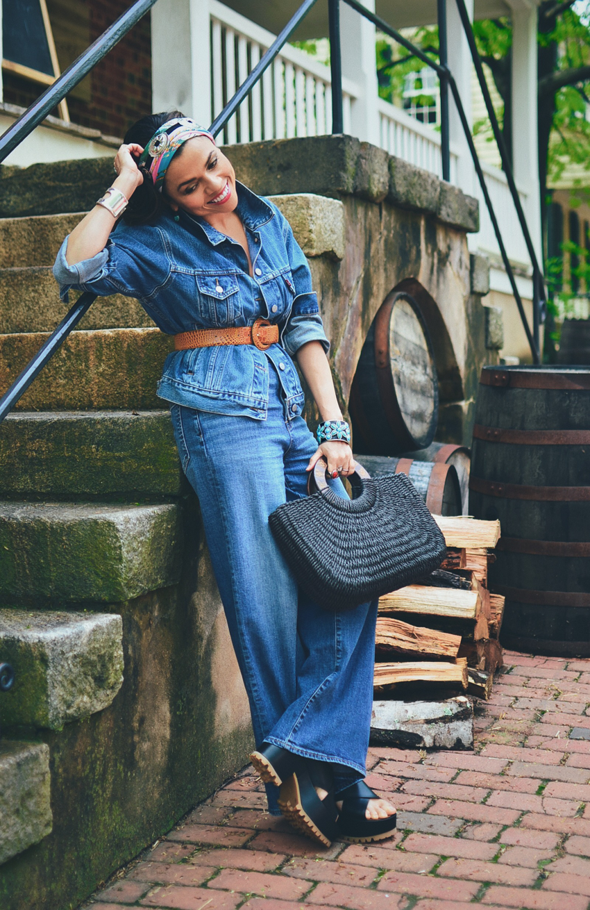 Matching A Denim Jacket With Jeans - How I Made It Work | MY SMALL WARDROBE