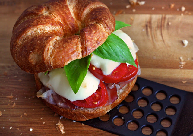 Alvin's Penthouse Kitchen: Caprese Croissant with Speck and Garlic ...