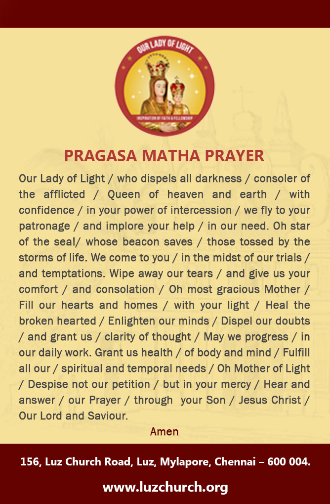 Faithful Resources for all Christian: Prayer to Our Lady of Light ...