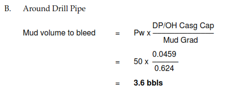 VOLUMETRIC WELL CONTROL - Drilling Manual