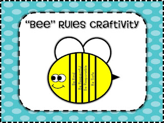 Lucky in Learning: Bee Rules Craftivity