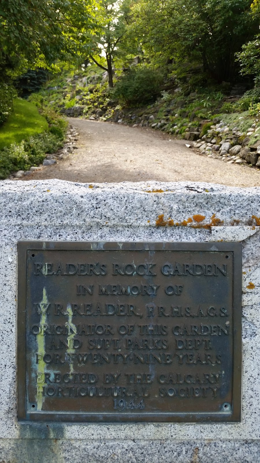 Renaissance Men: Calgary Parks; Reader Rock Garden