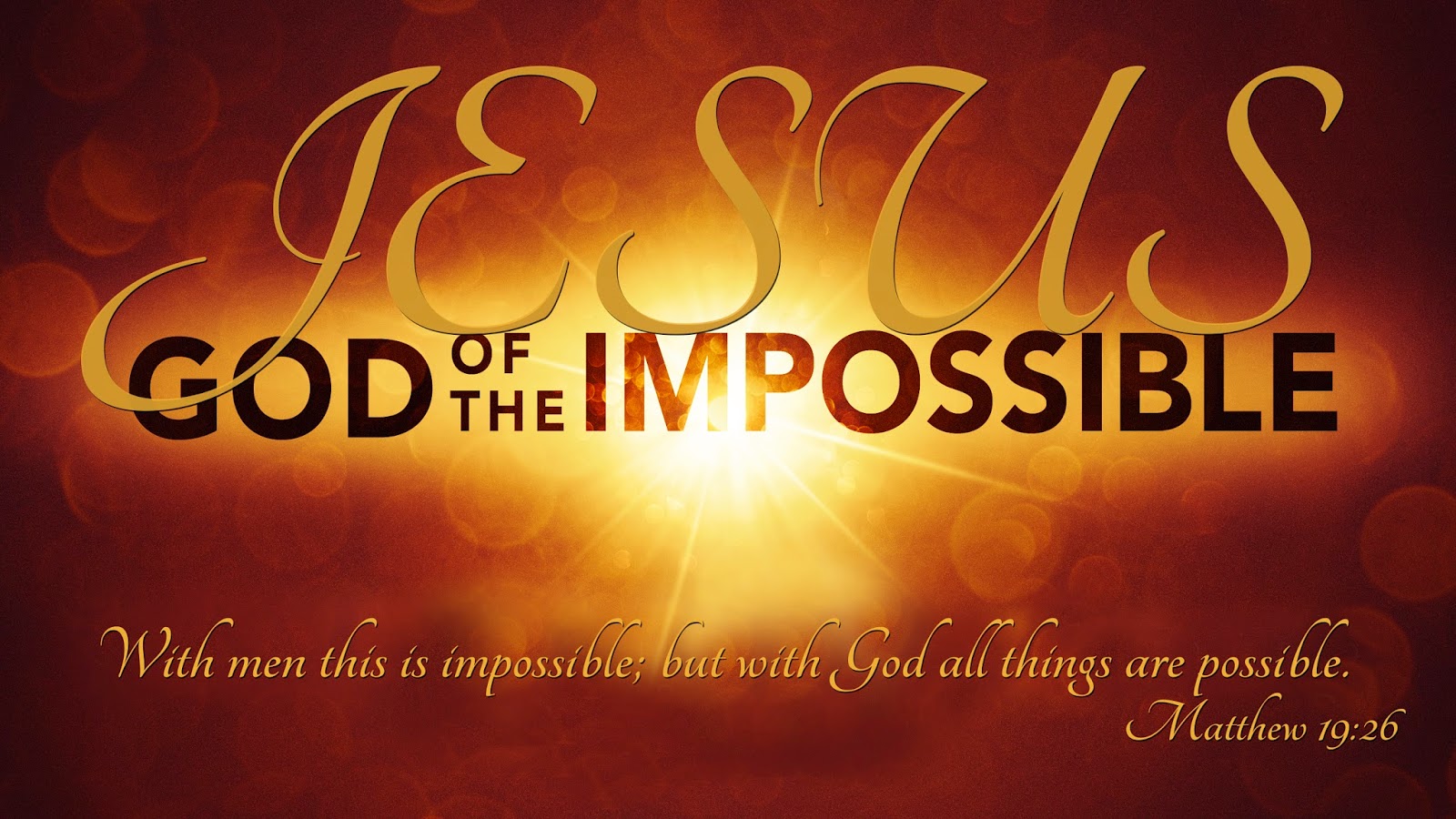 Whitestone Christian Fellowship: Jesus: God of the Impossible!