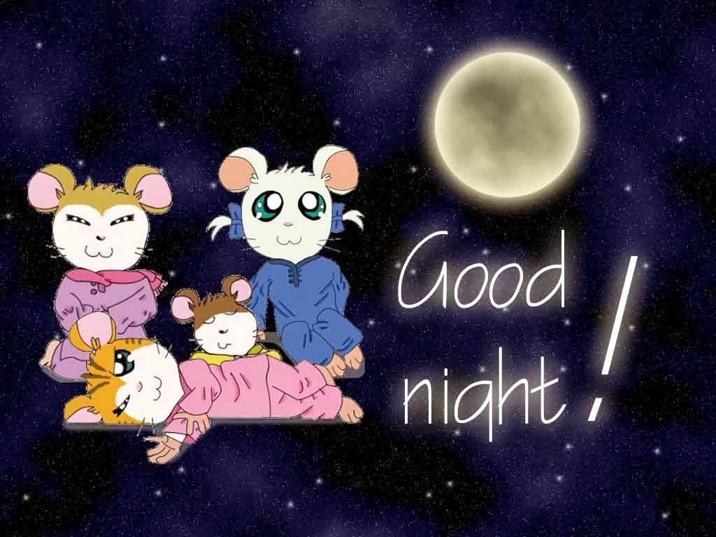 Mouse Family Wishes Good Night Wallpaper With Message | Entertainment ...