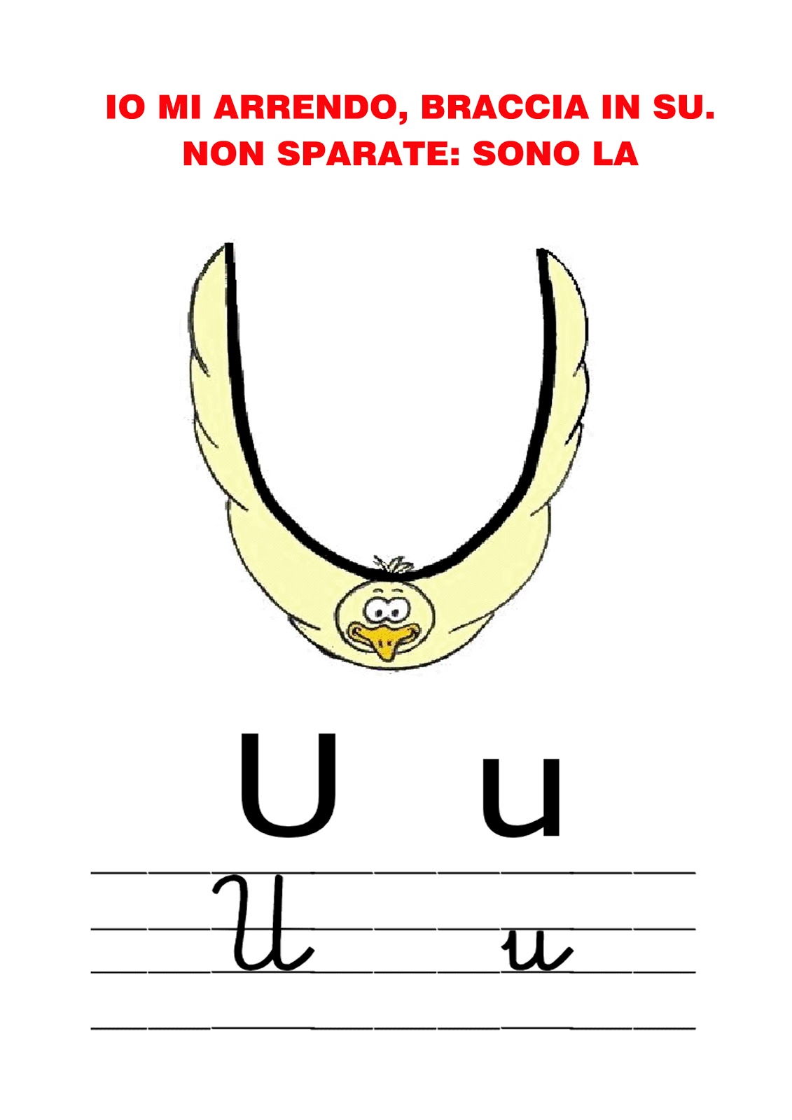 LETTERA+U+MURALE.jpg (1131×1600) | Istruzione, Scuola, Sillaba