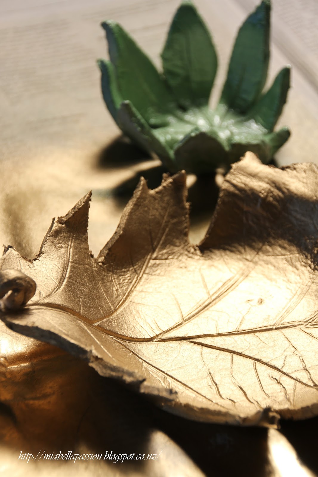 Handcrafted Air Dry Clay Leaf Bowls...