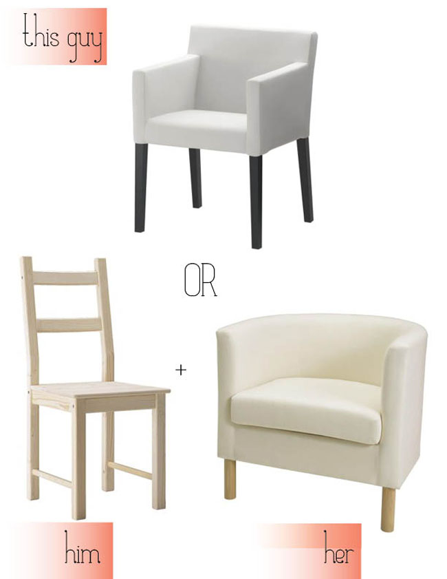 splendid actually: chair choices