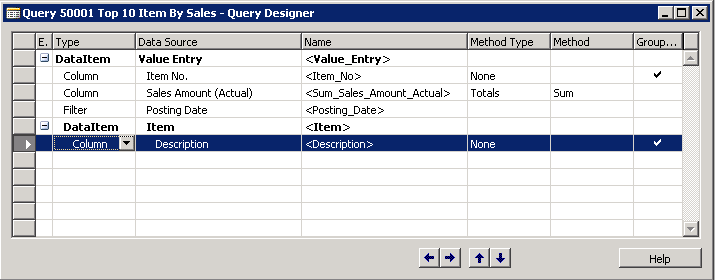 NAV 2013 Query