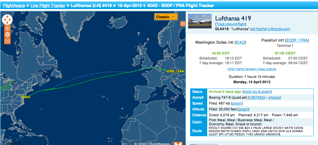 Travel Logs of the Somasundarams: Travel to TPA, IAD, and FRA