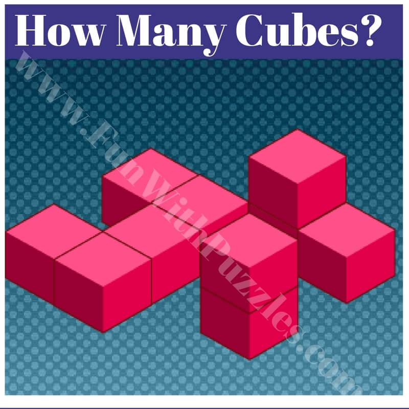 Counting the Number of Cubes Brain Teasers with Answers