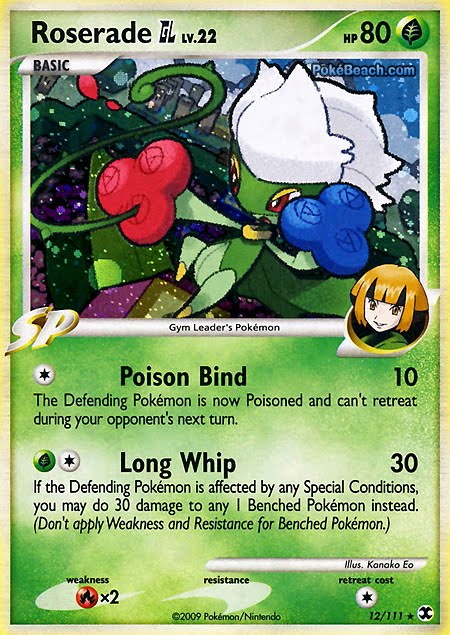 Roserade GL -- Rising Rivals Pokemon Card Review | PrimetimePokemon's Blog