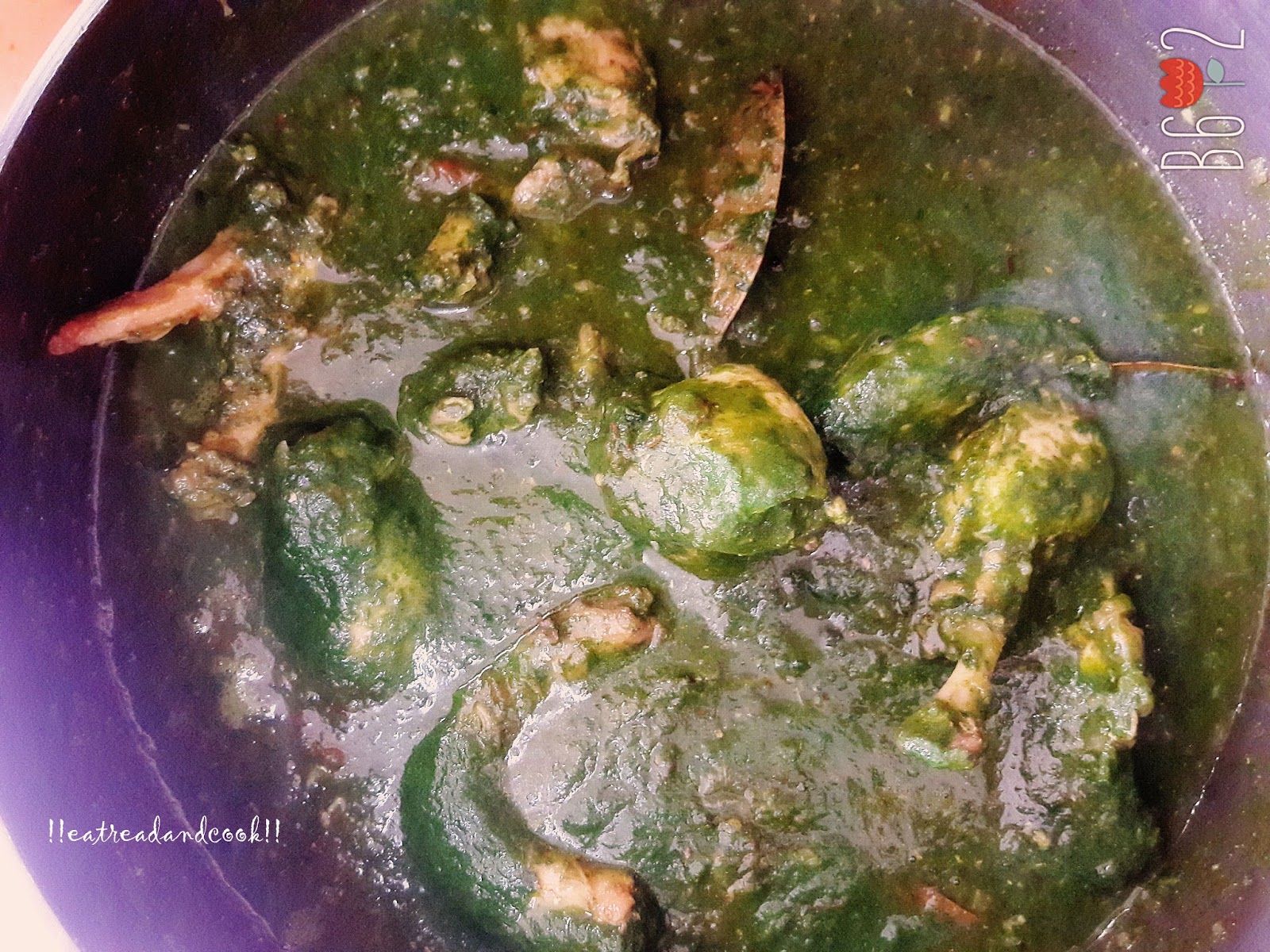 Palak Chicken / Saag Chicken / Palong Saak die Murgi