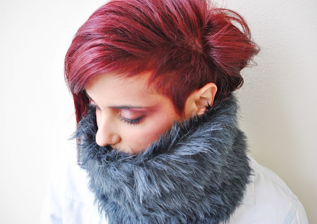 Faux fur neck warmer - //THE WARDROBE PROJECT//