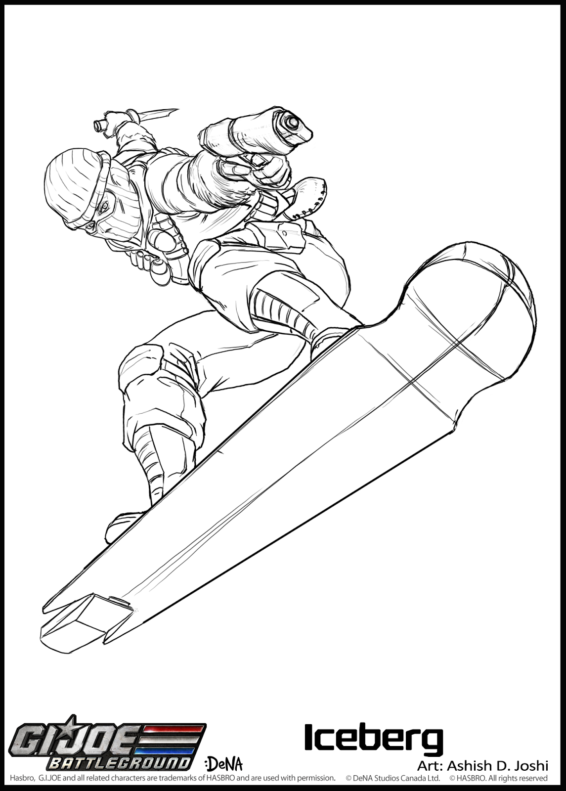 ATOMIC HERMIT: G.I.JOE Battleground line Art