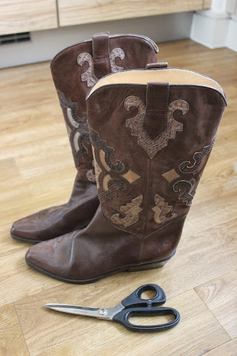 P.S. I love Fashion and Beauty: DIY CUTOFF COWBOY BOOTS TUTORIAL