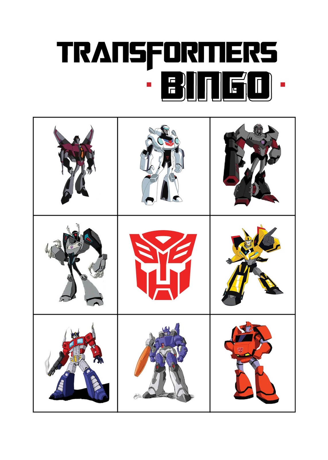 Transformers Birthday Party + a Freebie - Designs by TiffanyCo