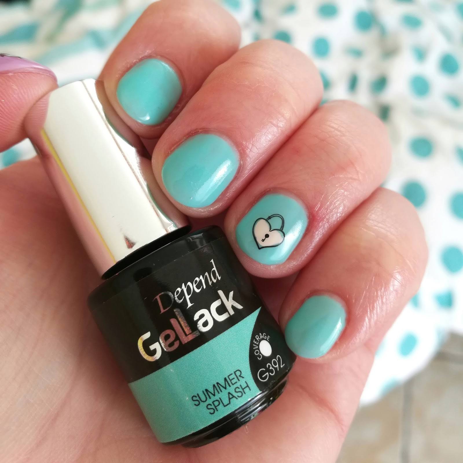 Summer gel manicure - Depend Towel Boy & Summer Splash - Cherry Colors ...