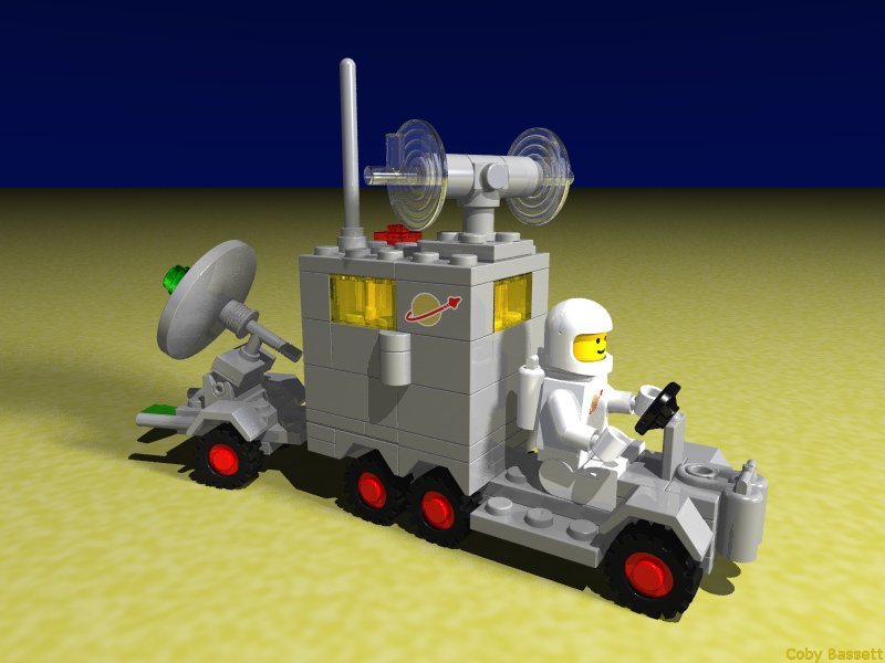 Ray-Traced Lego Mania: 452 - Mobile Tracking Station