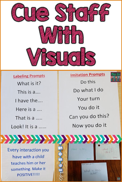 Cue Staff With Visuals....Adults need Visuals, too! · Mrs. P's Specialties