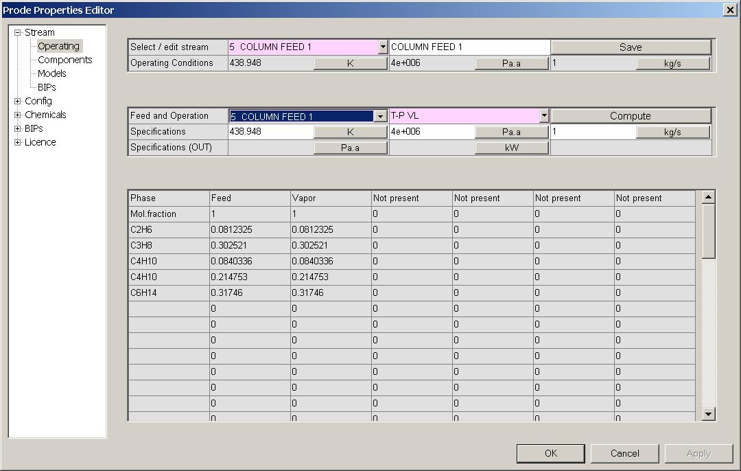 Prode Software, Application Examples: How to calculate fluid conditions ...