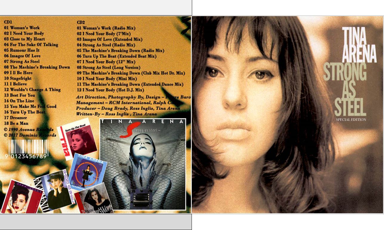 MUSICOLLECTION: TINA ARENA - Strong As Steel (Special Edition) - 1990 ...