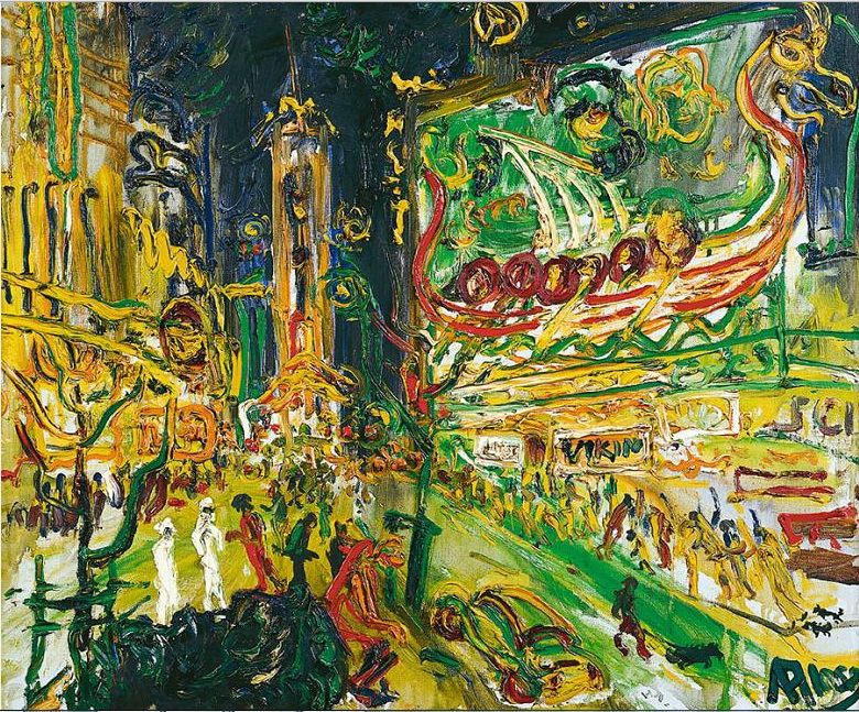 >> LUKISAN KARYA AFFANDI MENGGAMBARKAN SUASANA " TIMES SQUARE - NEW ...