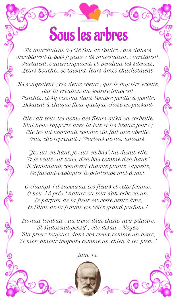 Sous les arbres - Victor Hugo | Poèmes & Poésies