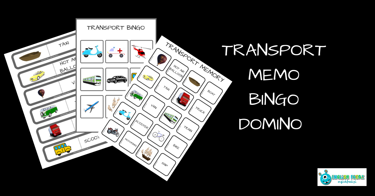 MEANS OF TRANSPORT – MEMORY, BINGO AND DOMINO - English Freak ...