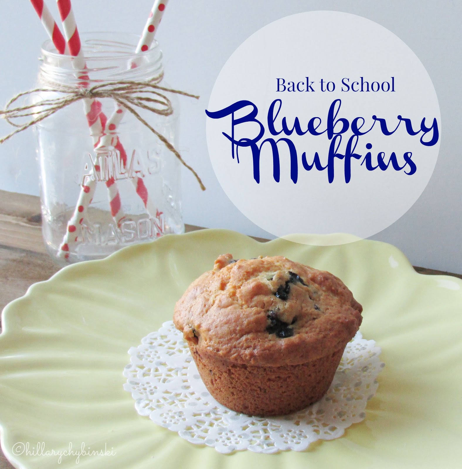 Back-to-School BLueberry Muffins