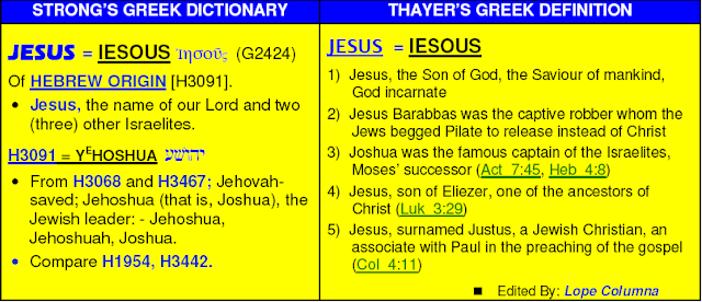 The BIBLE EXPLAINER & REVELATOR: Q429: Why Do You Use The Name Jesus ...