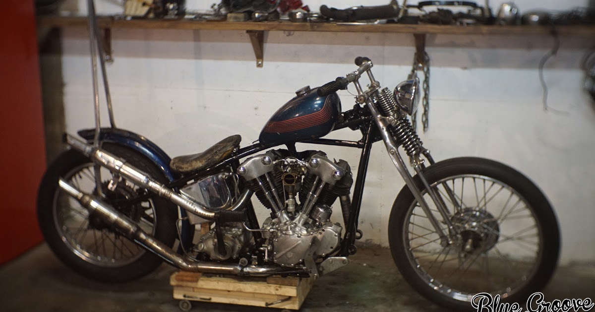 BLUE GROOVE SHOP BLOG: - Thank you SOLD- 1947 Knucklehead EL Chopper