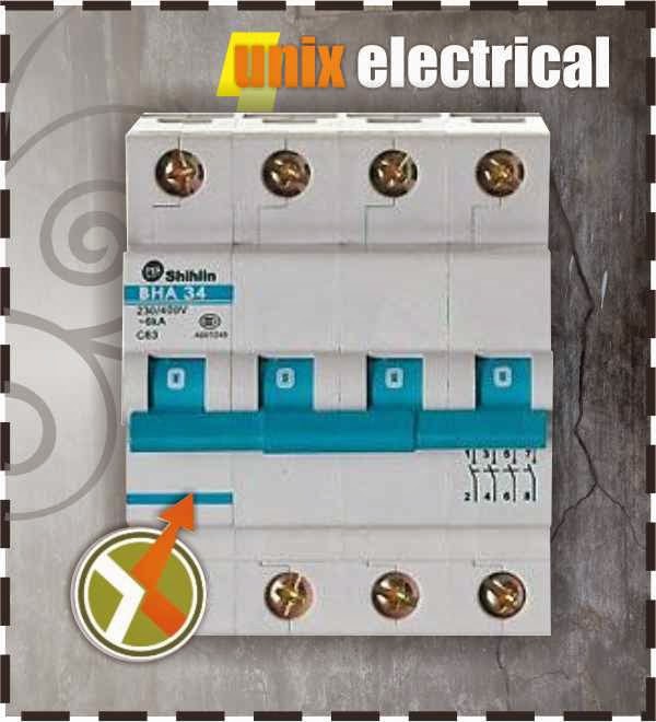 MCB 4 Phase BHA-34 Series merk Shihlin Electric - Unix Electrical