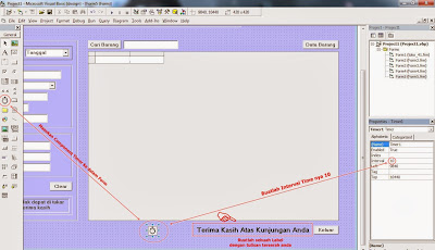 Membuat Tulisan Berjalan Pada Visual Basic 6 ~ Aneka Tutorial Pemrograman