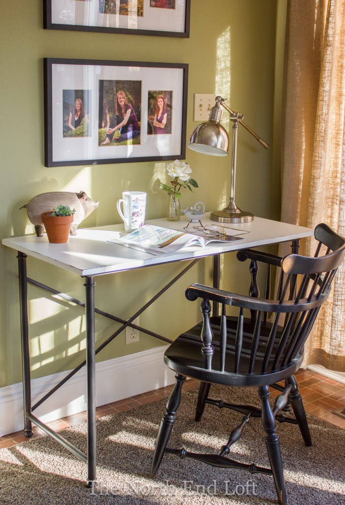The North End Loft: Family Room Writing Table
