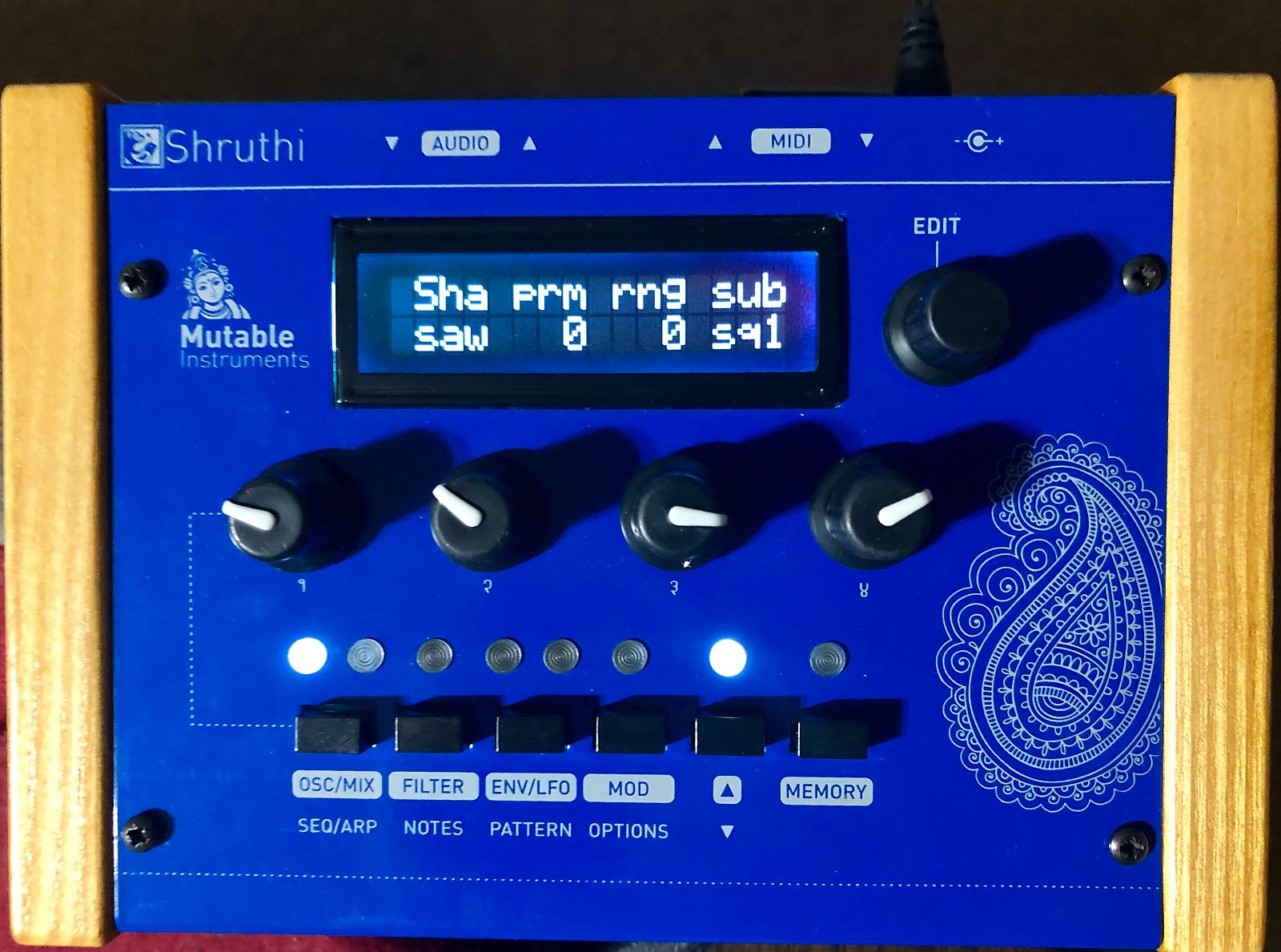MATRIXSYNTH: Mutable Instruments Shruthi Royal Blue