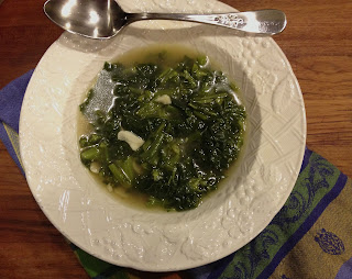 Life on the Food Chain: Simple Broccoli Rabe Soup: Breaking Winter's Back