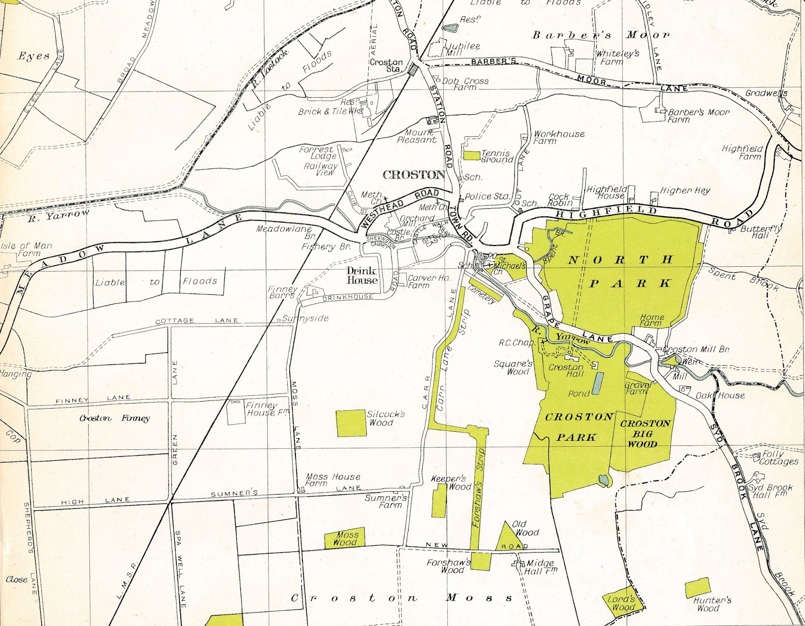 The Origin of Croston Surname in Lancashire, England